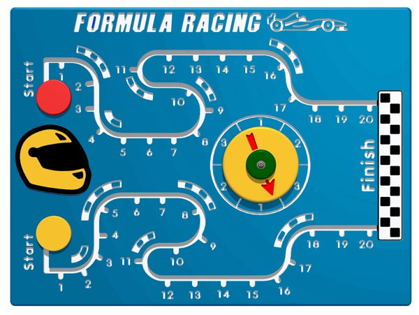 Formula Racing Play Panel | Schoolscapes US