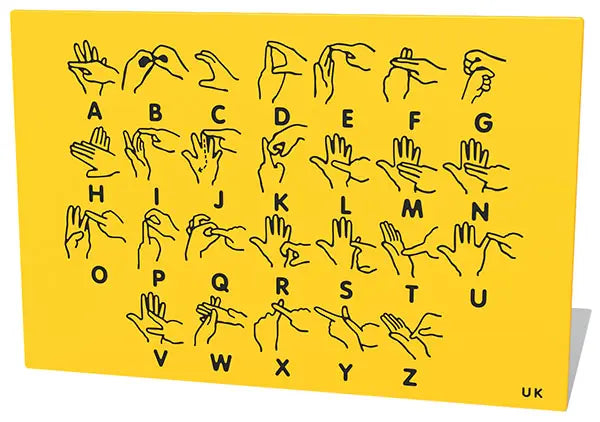 Sign Language (UK) Play Panel | Schoolscapes US