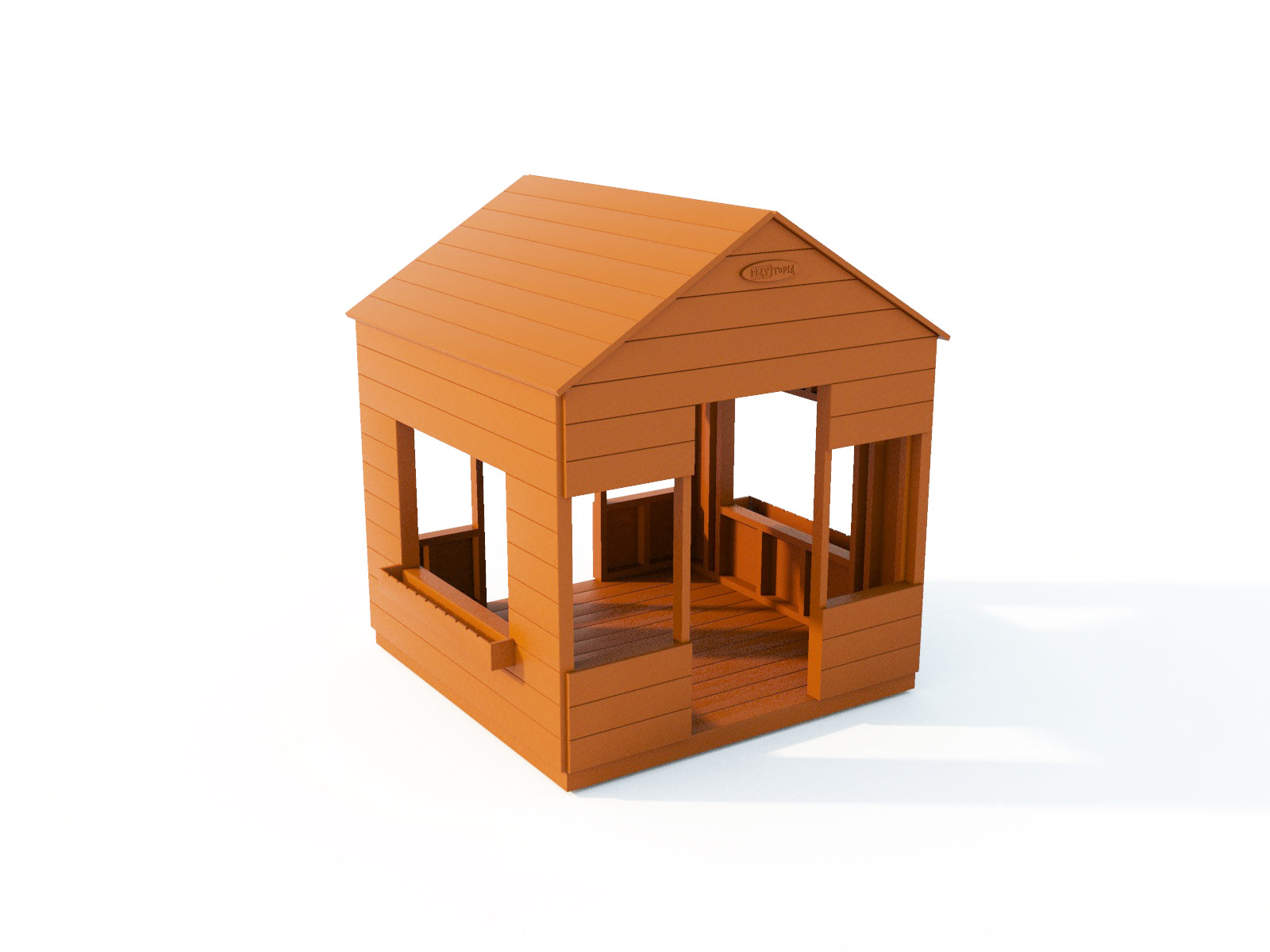Frontier Playhouse w-Flower Boxes | Schoolscapes US